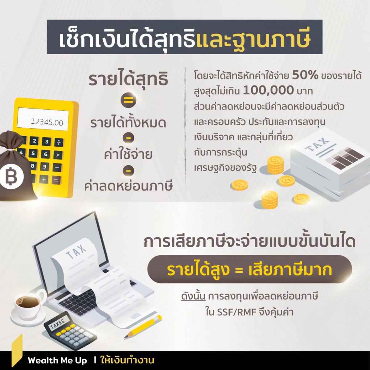 ลงทุน SSF/RMF เพื่อลดหย่อนภาษี คุ้มจริงหรือขายฝัน - Wealth Me Up